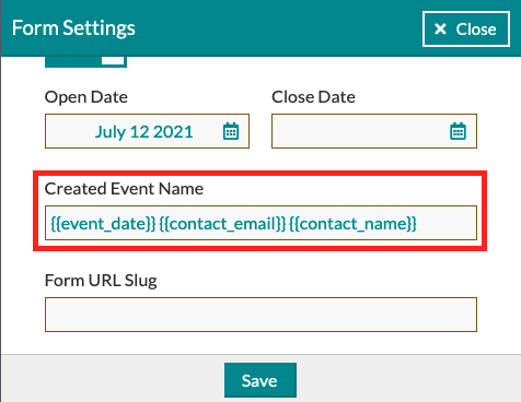 Personalization Tokens